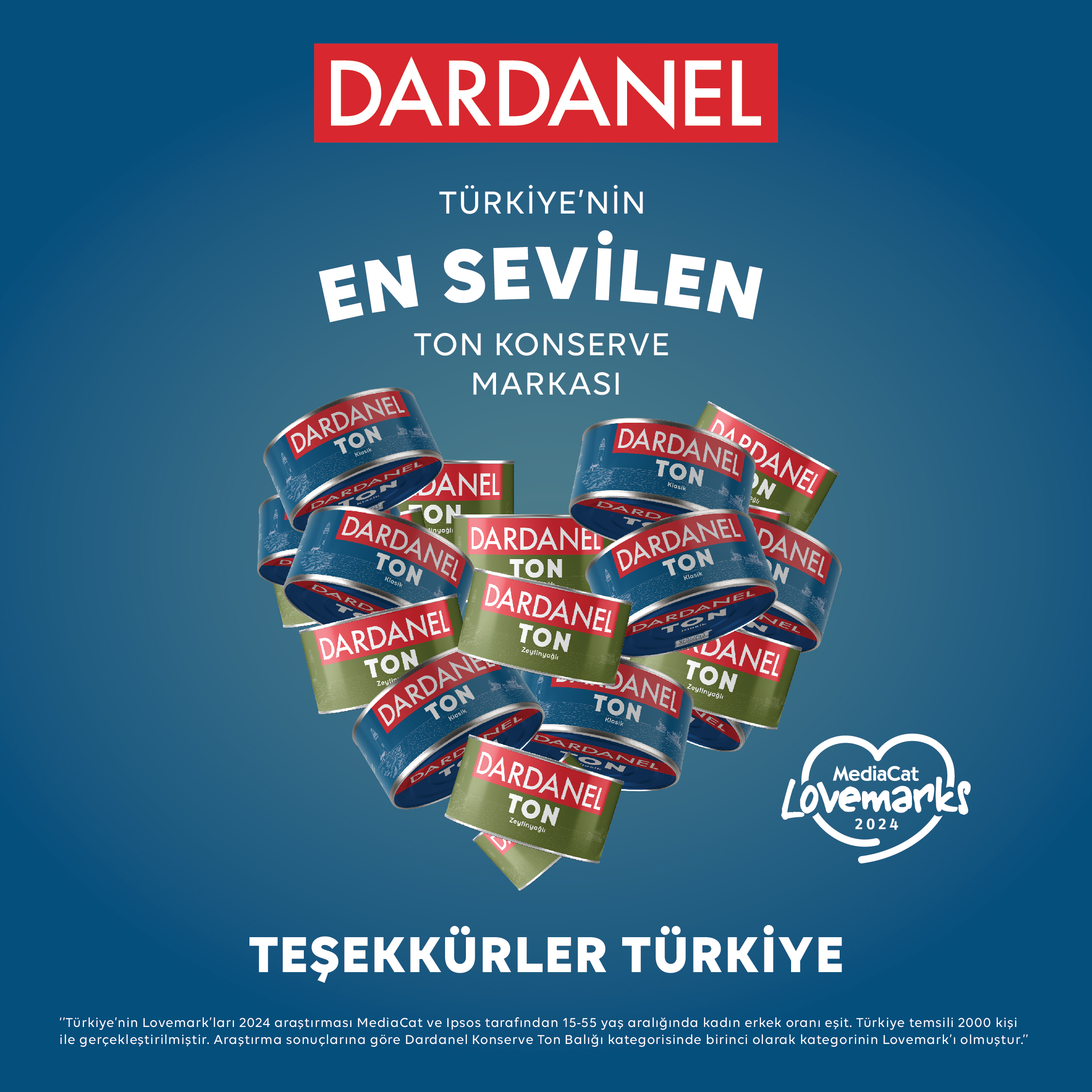 Dardanel, Konserve Ton Balığı Kategorisinde Yılın Lovemark ı Seçild...